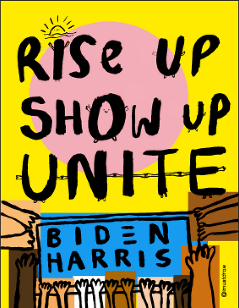 FREE DOWNLOAD- RISE UP, SHOW UP, UNITE POSTER – I Must Draw