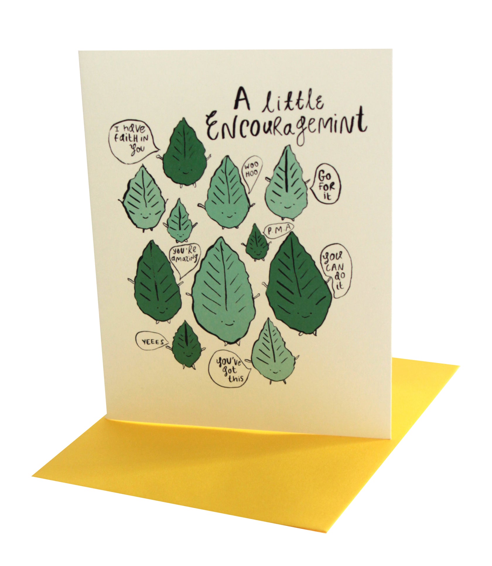 Encouragemint greeting card – I Must Draw