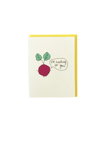 I'm rooting for You Greeting Card – I Must Draw